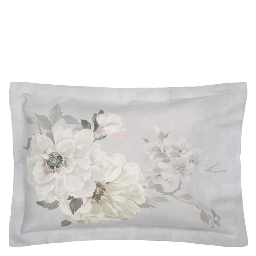 Fleurs Blanche Platinum Sham – Latest Bedding