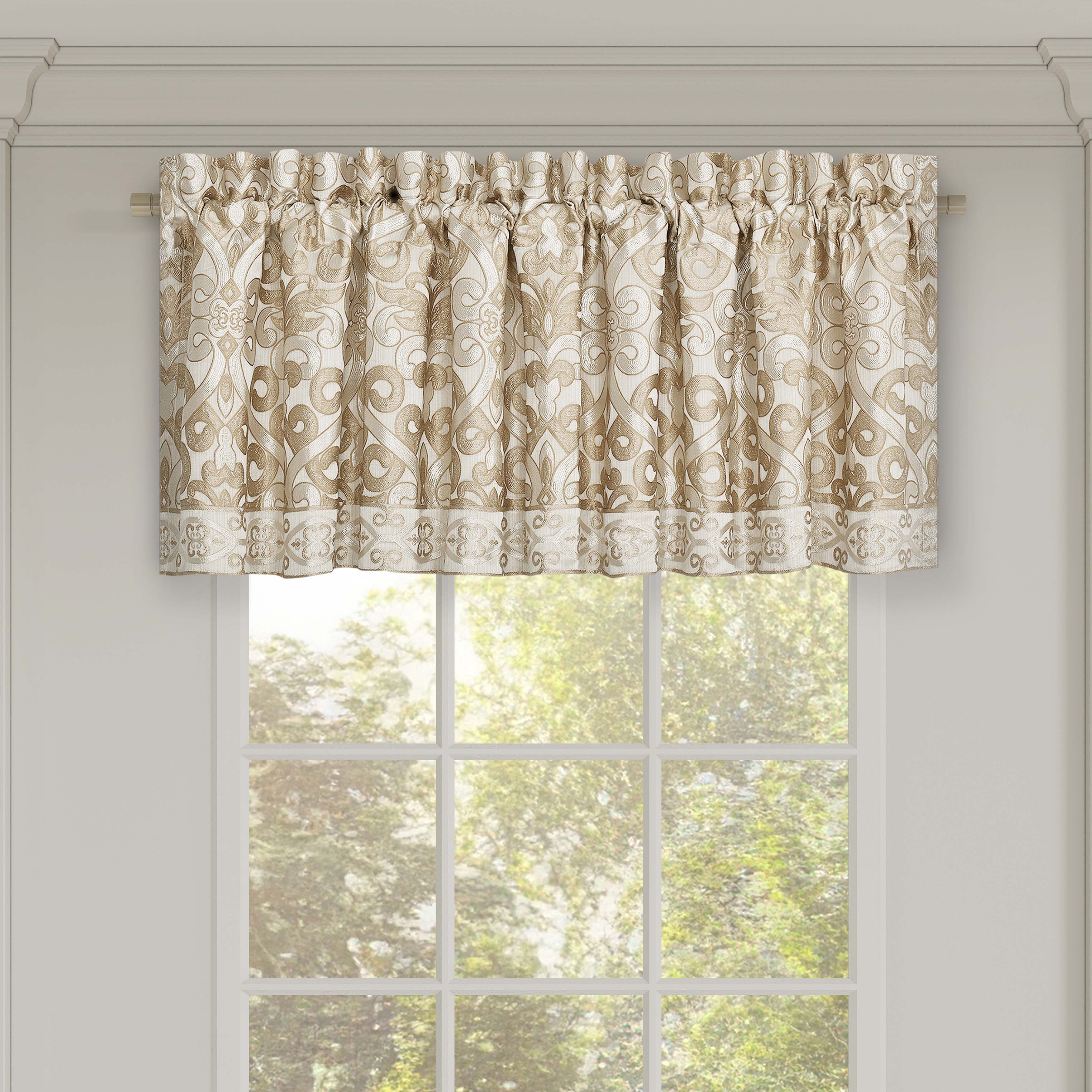 Amaretto Gold Straight Window Valance – Latest Bedding