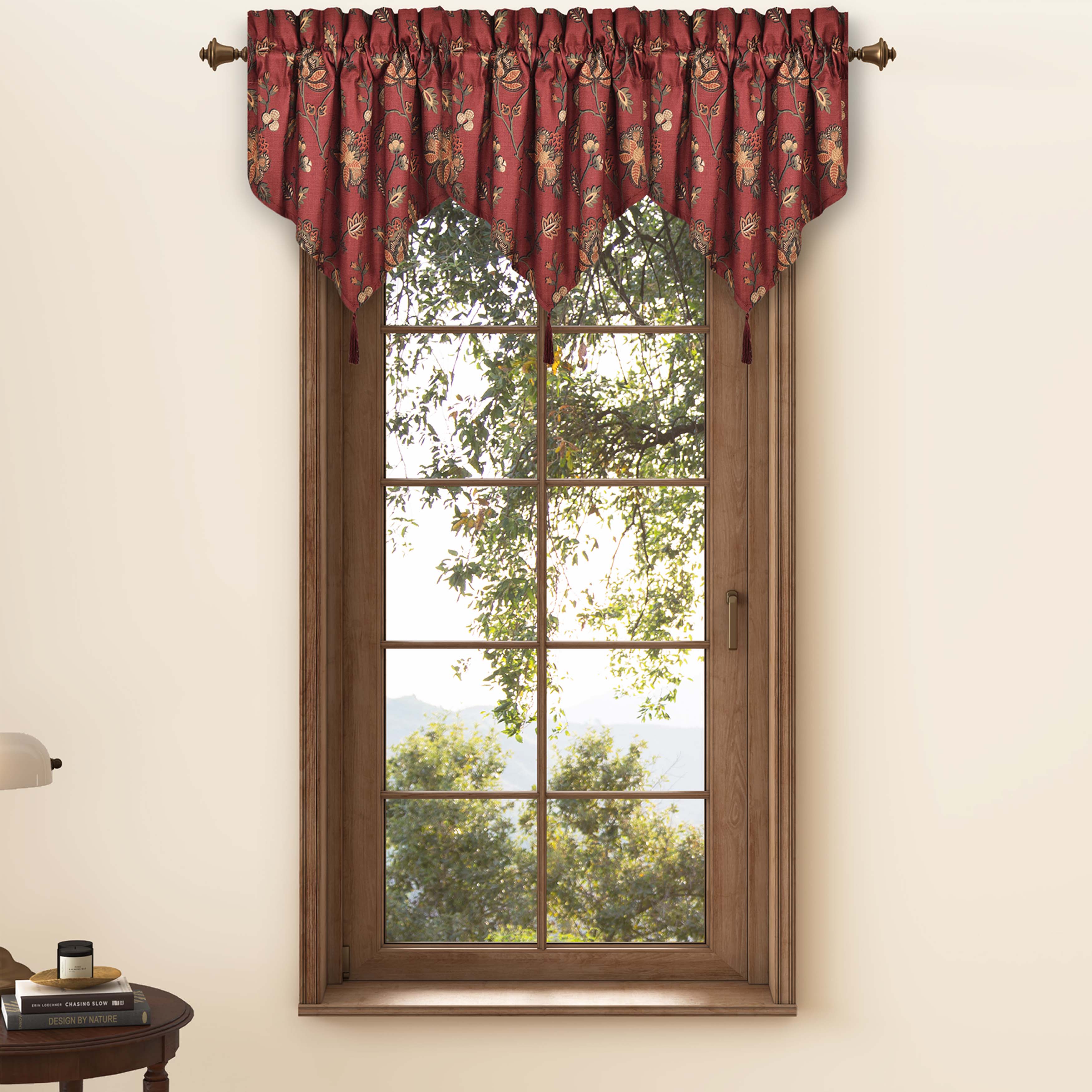 Bari Red Ascot Window Valance – Latest Bedding