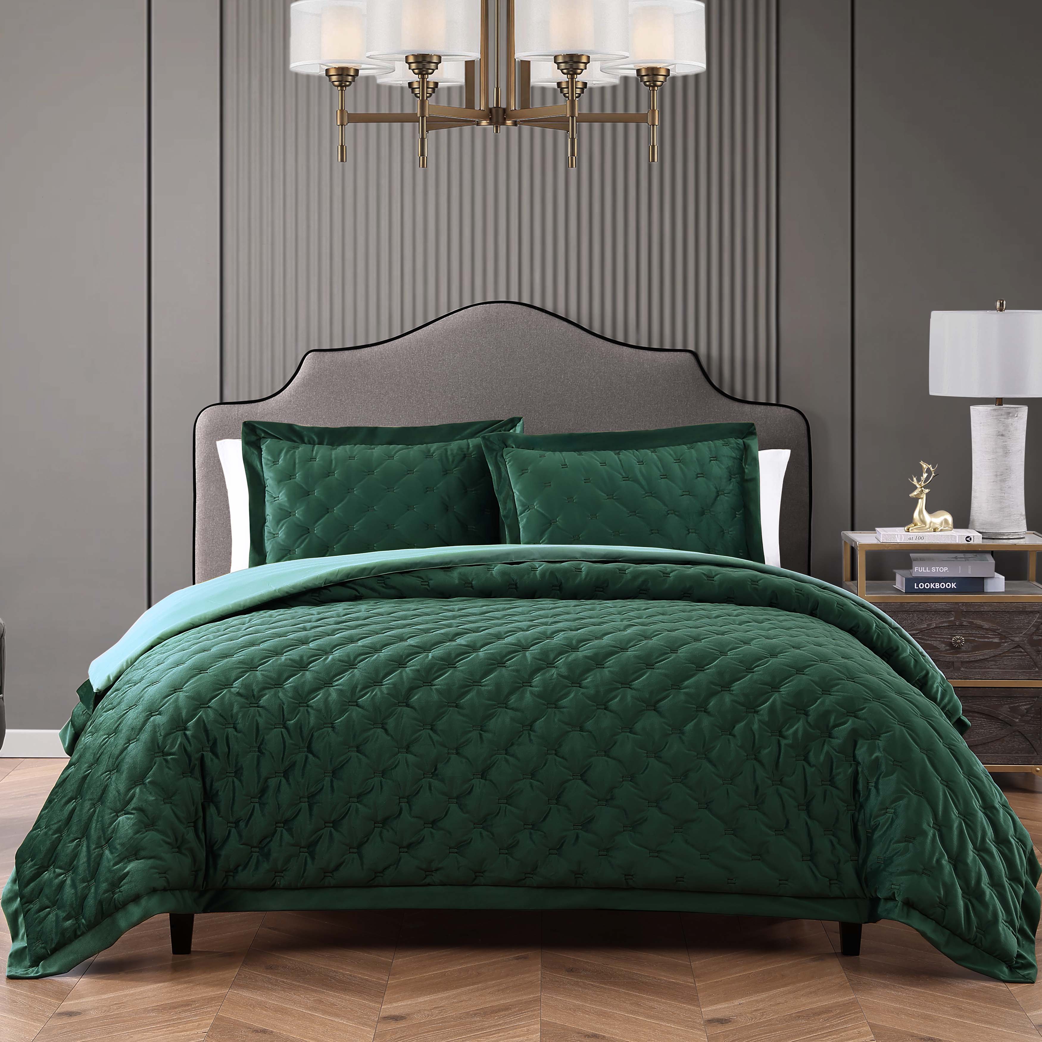 Bebejan 3 Piece Velvet Comforter Set – Latest Bedding