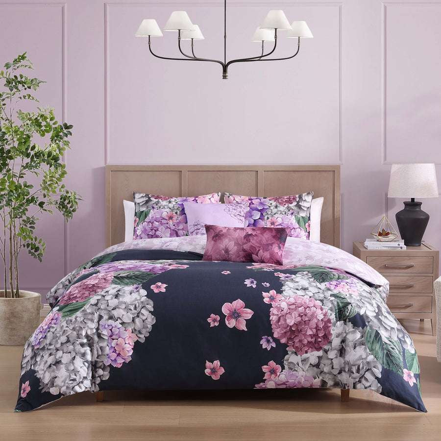 Floral Damask Periwinkle 4 Piece Comforter Set – Latest Bedding