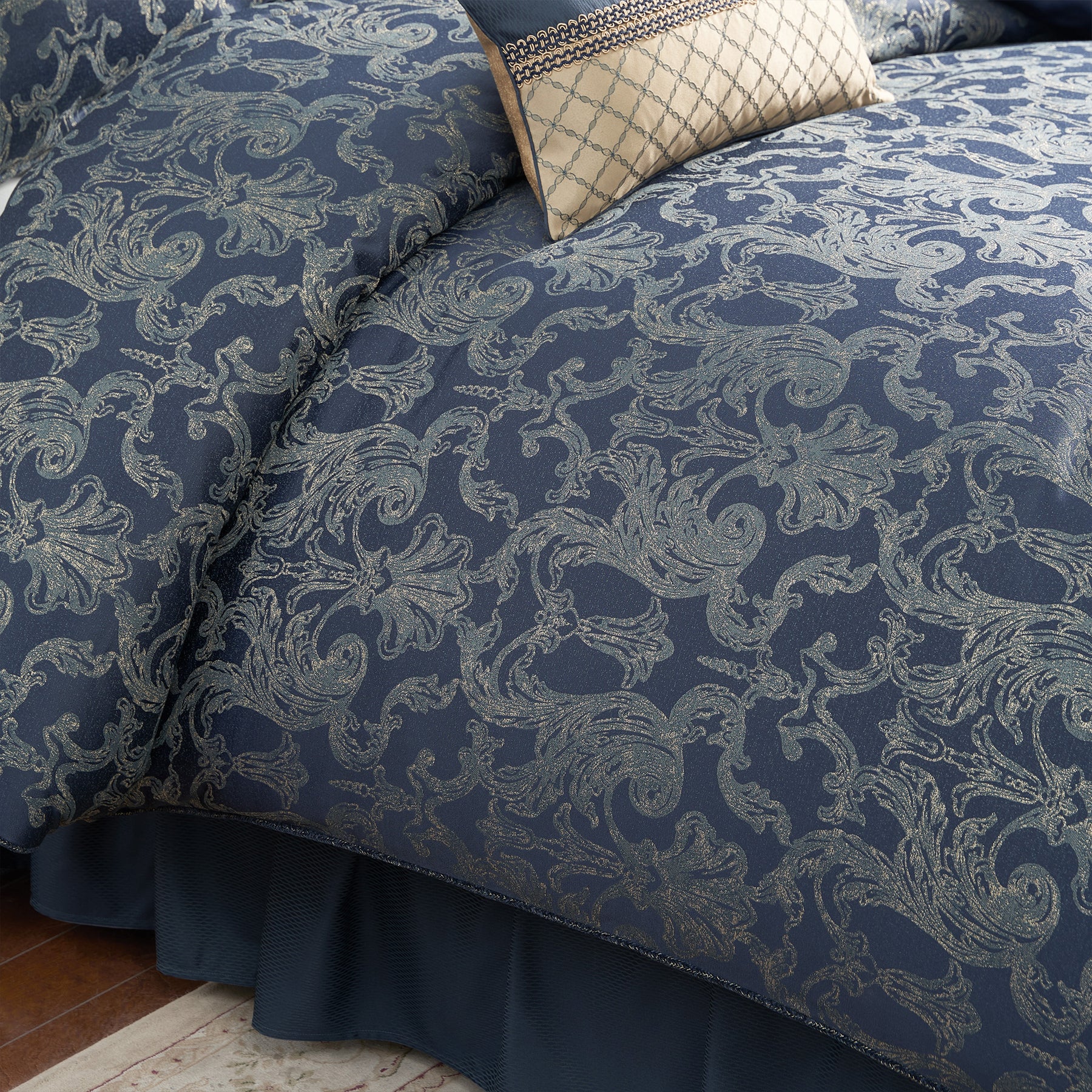 Brennigan Navy 6 Piece Comforter Set – Latest Bedding