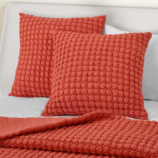 Cloud Puff Melon 3 Piece Quilt Set – Latest Bedding