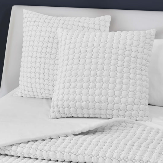 Cloud Puff White 3 Piece Quilt Set – Latest Bedding