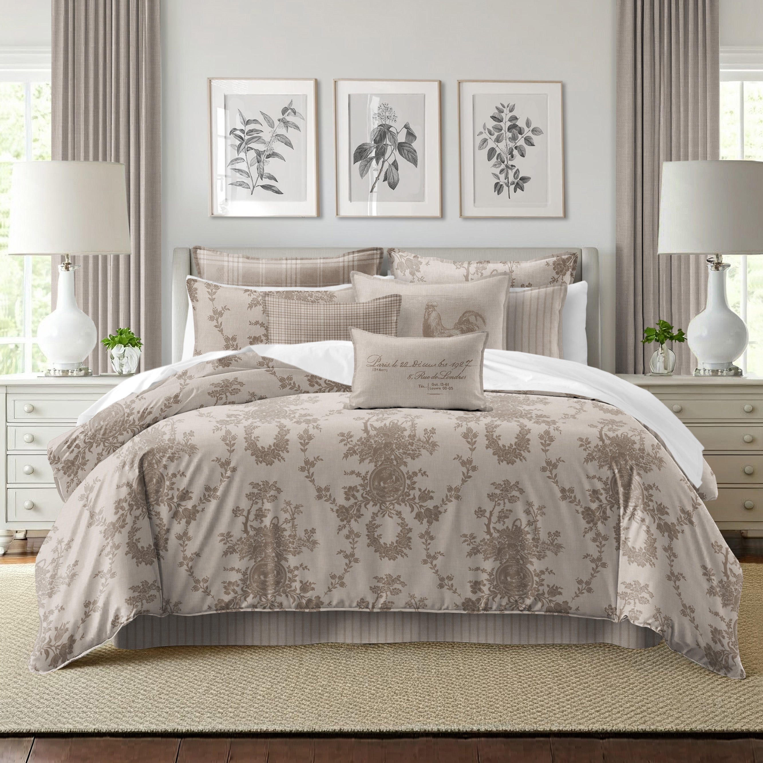 Country Lane Natural 8 Piece Comforter Set – Latest Bedding