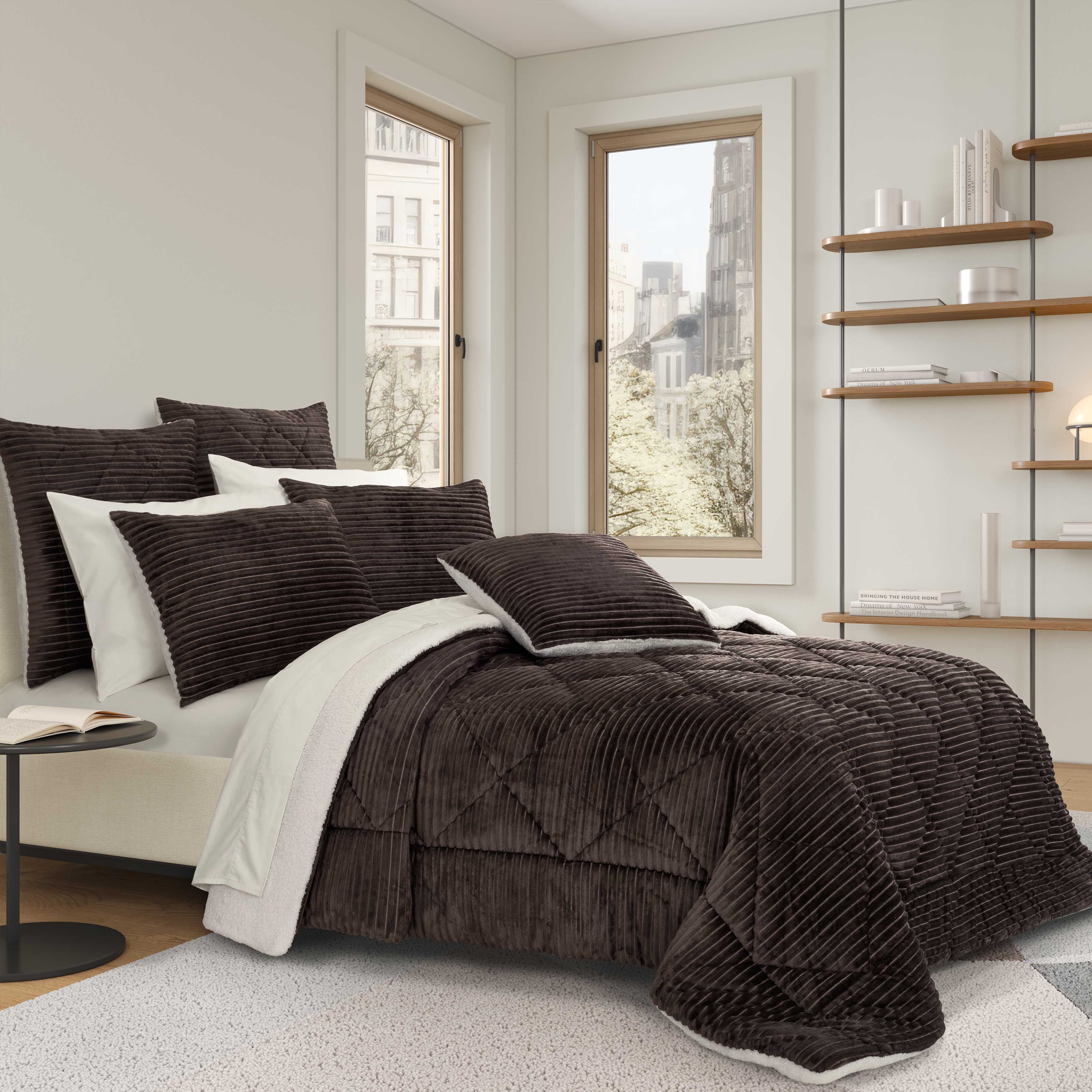 Everett Mocha 3 Piece Comforter Set – Latest Bedding