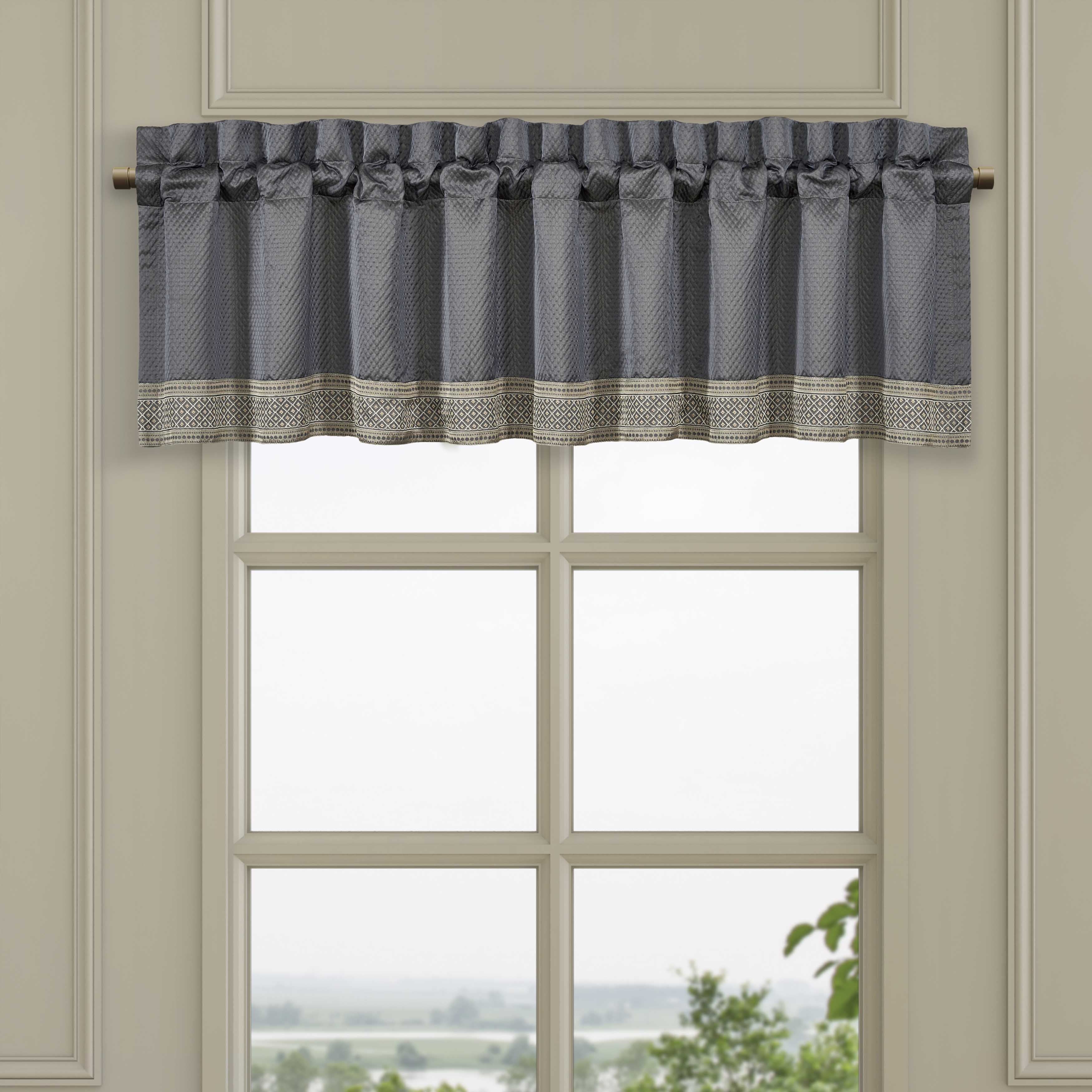 Excelsior French Blue Straight Window Valance – Latest Bedding
