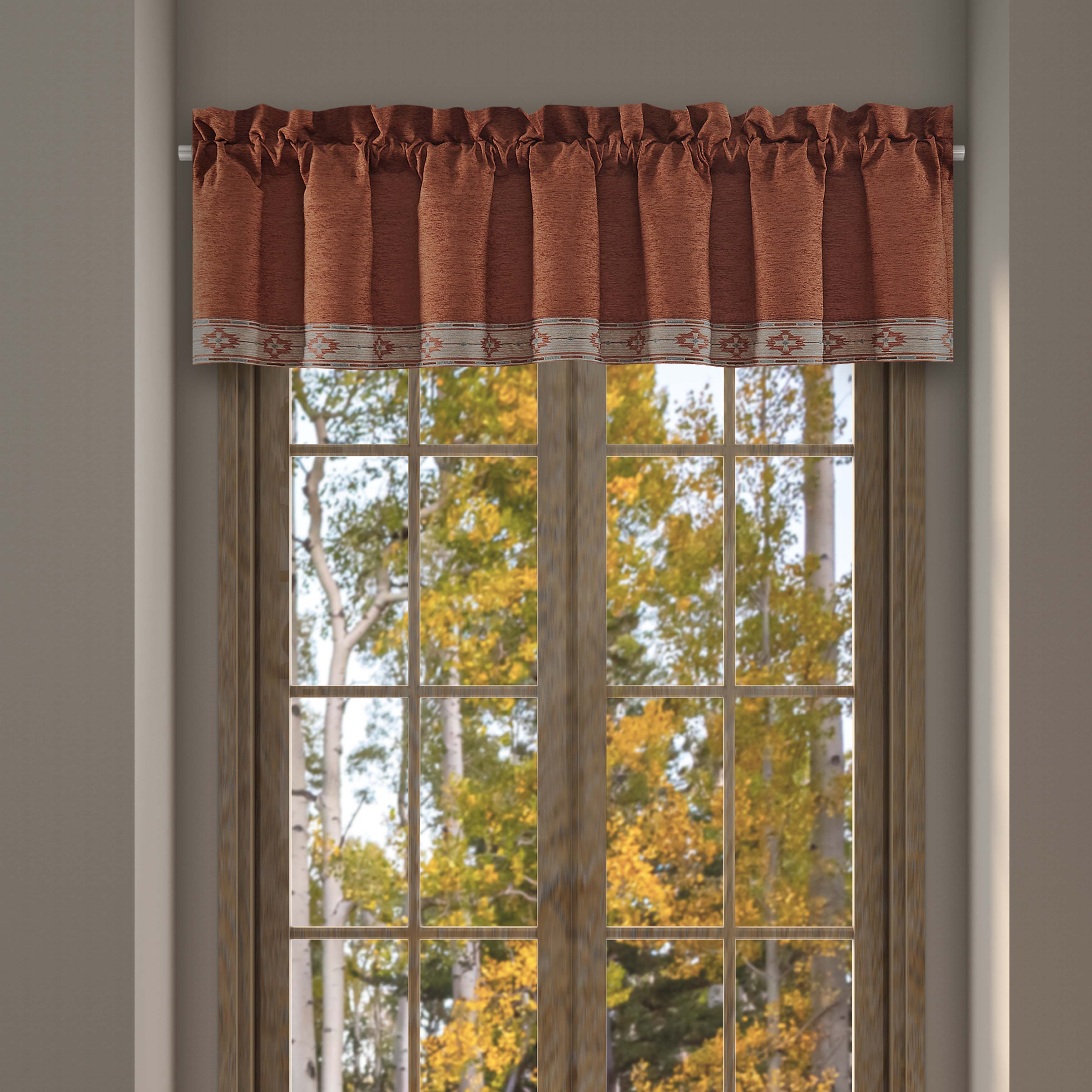 Jackson Lodge Clay Straight Window Valance – Latest Bedding