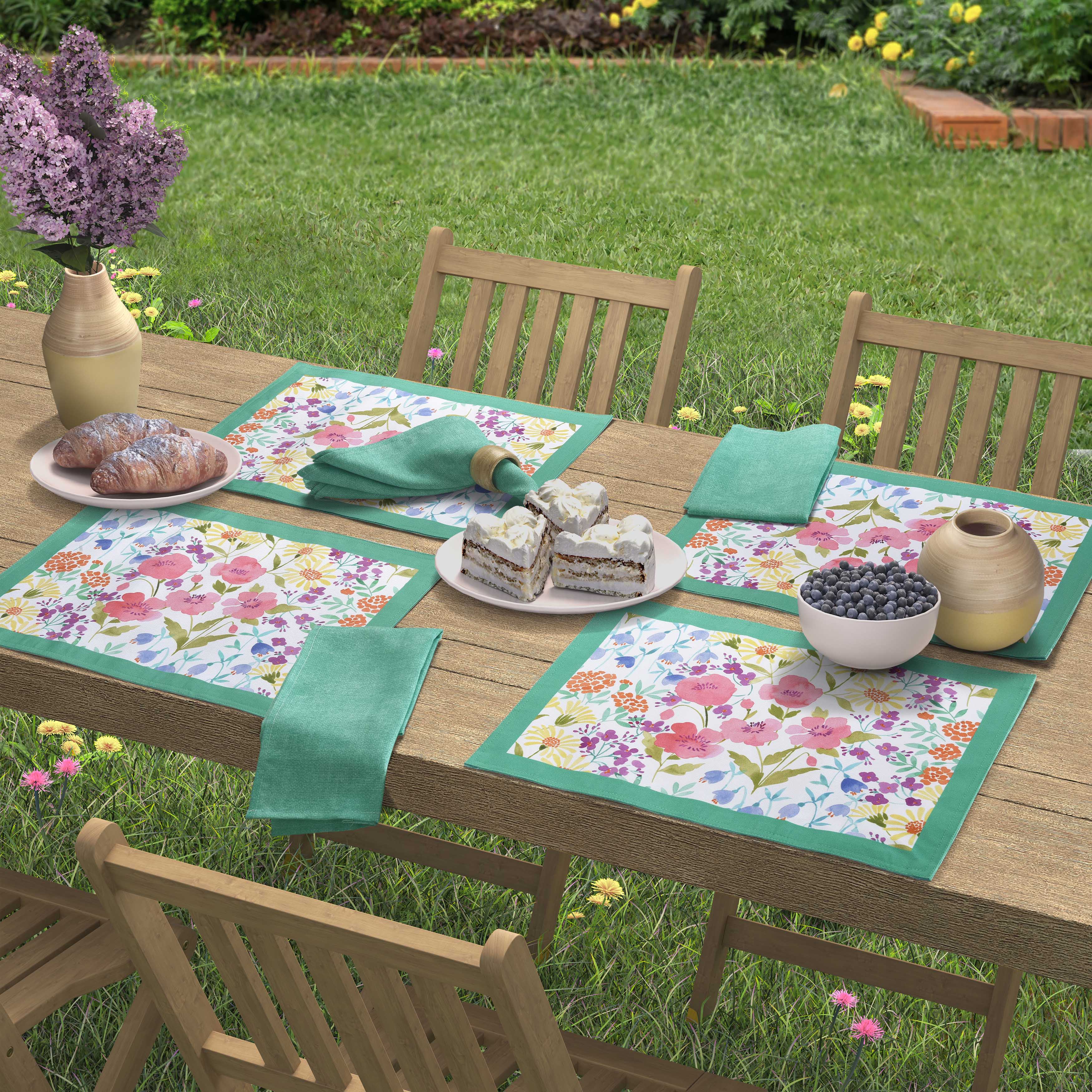 Jules Green 4 Piece Placemat Set – Latest Bedding