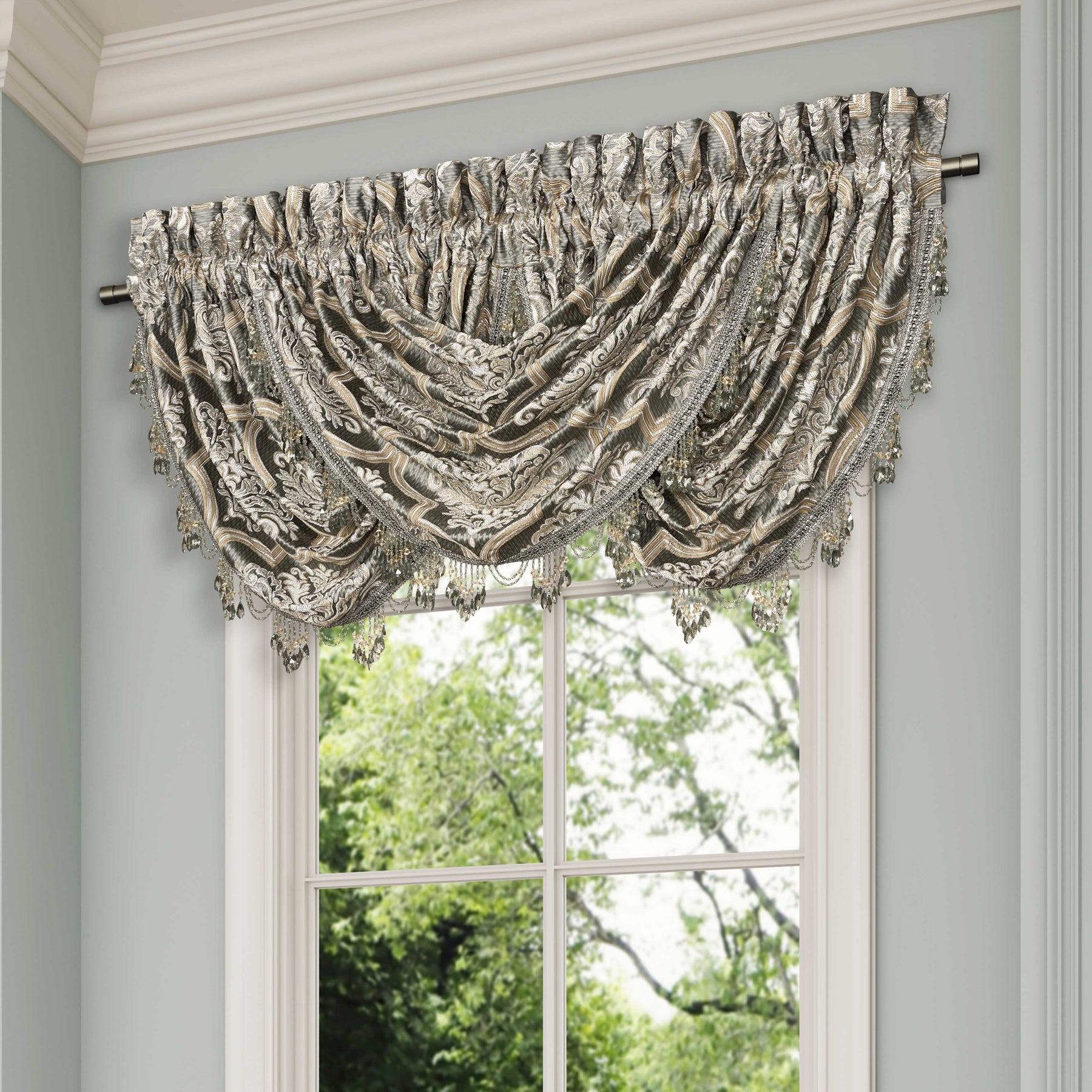 Martina Sage Waterfall Window Valance – Latest Bedding