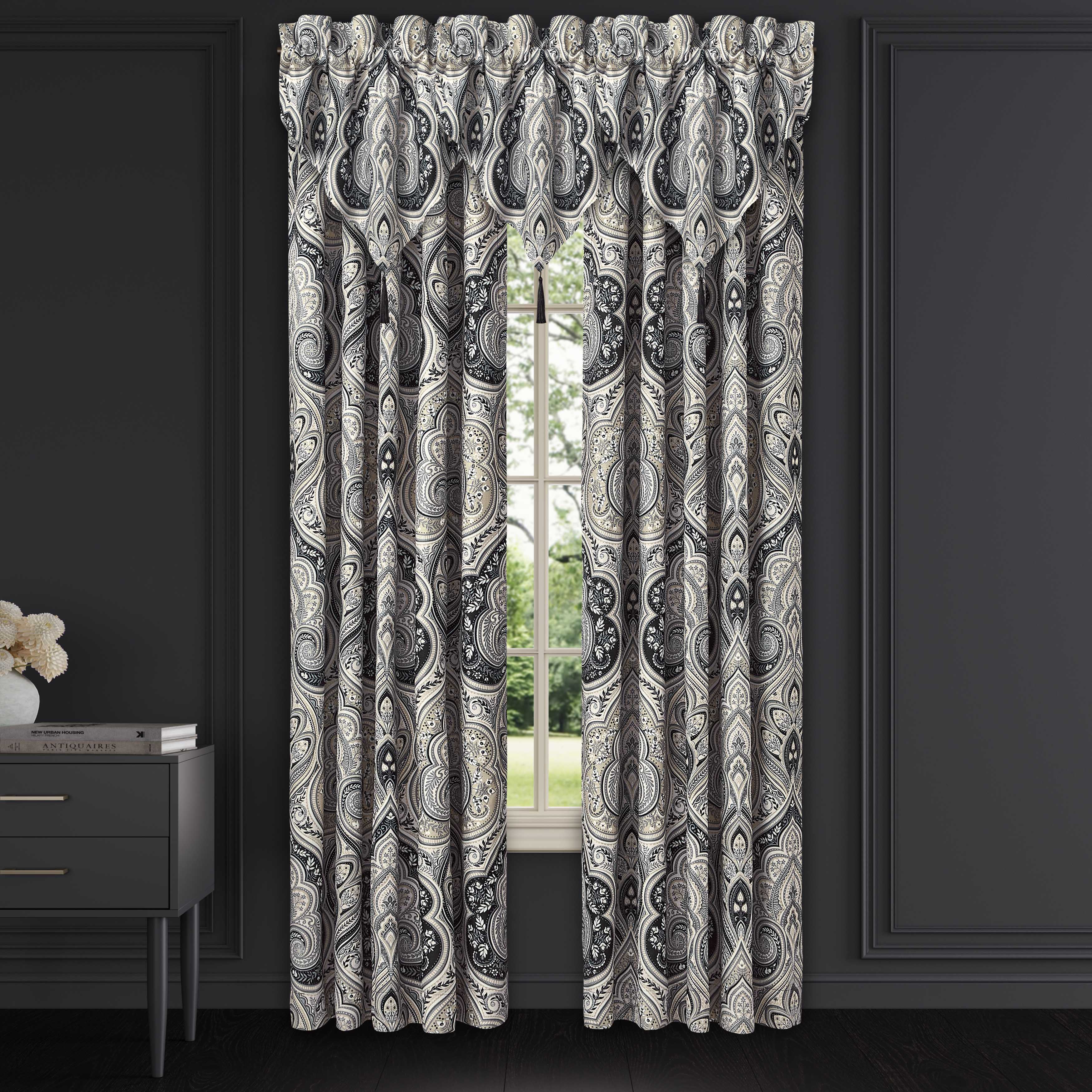 Messina Black Window Panel Pair – Latest Bedding