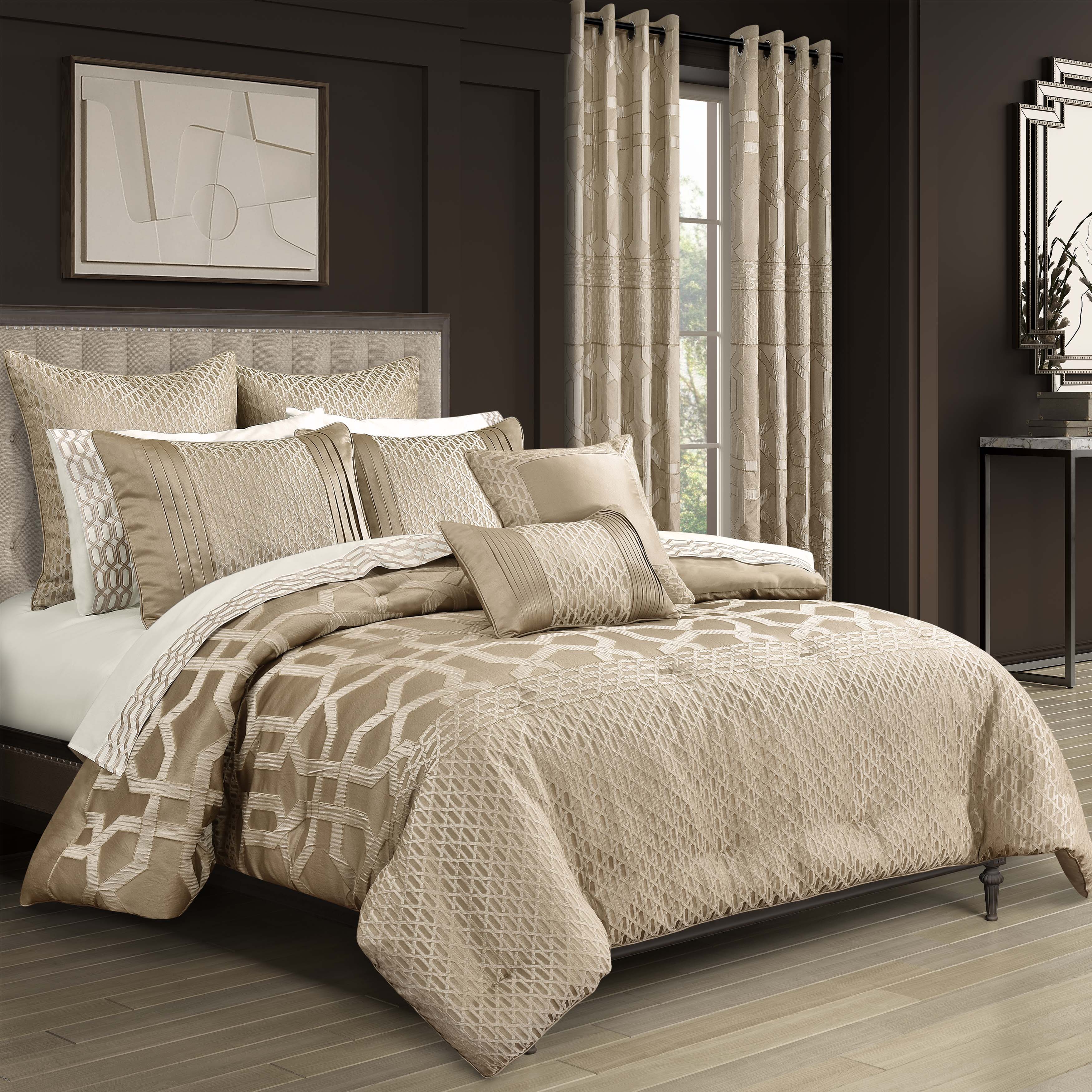 Olympus Sand 3 Piece Comforter Set – Latest Bedding
