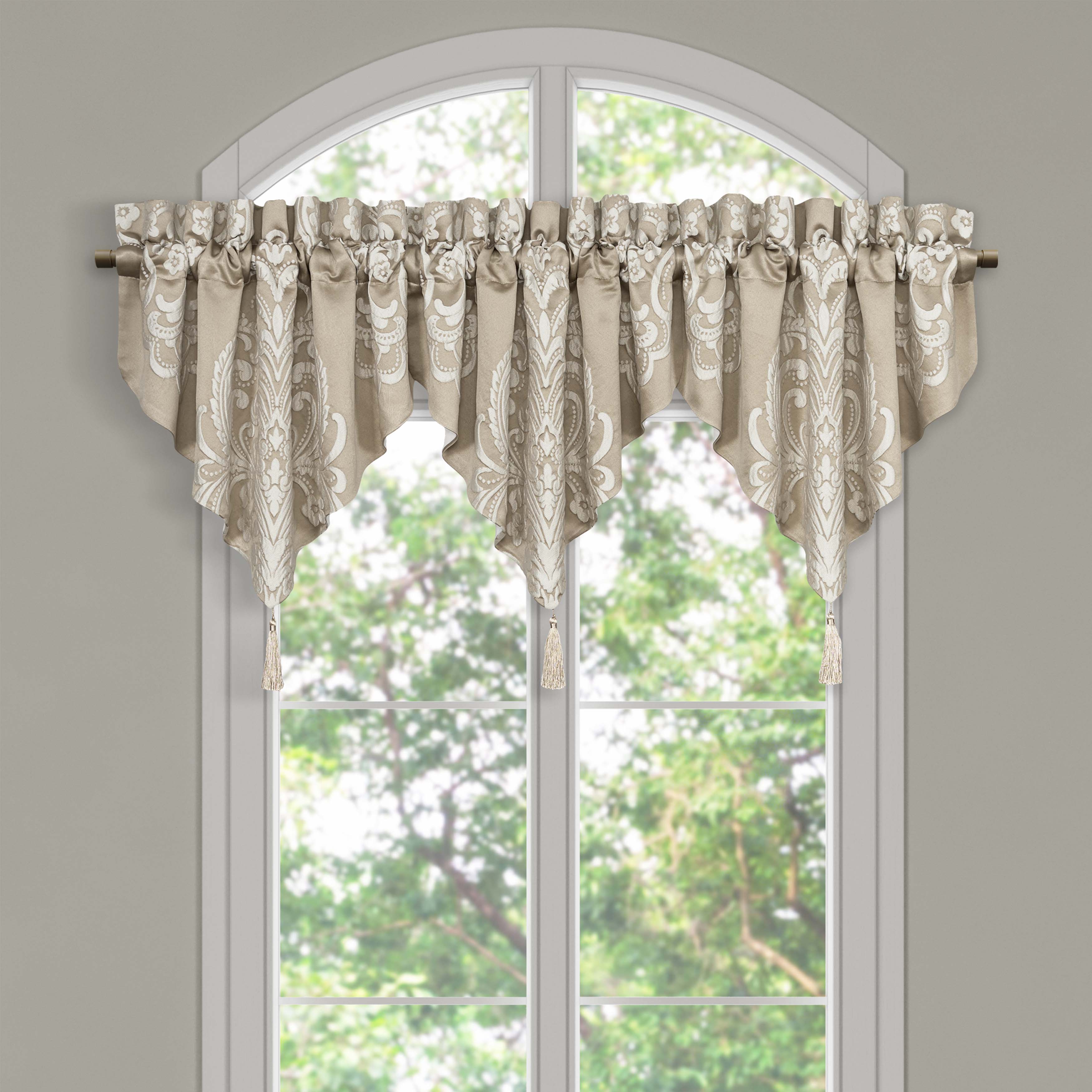 Potenza Sand Ascot Window Valance – Latest Bedding