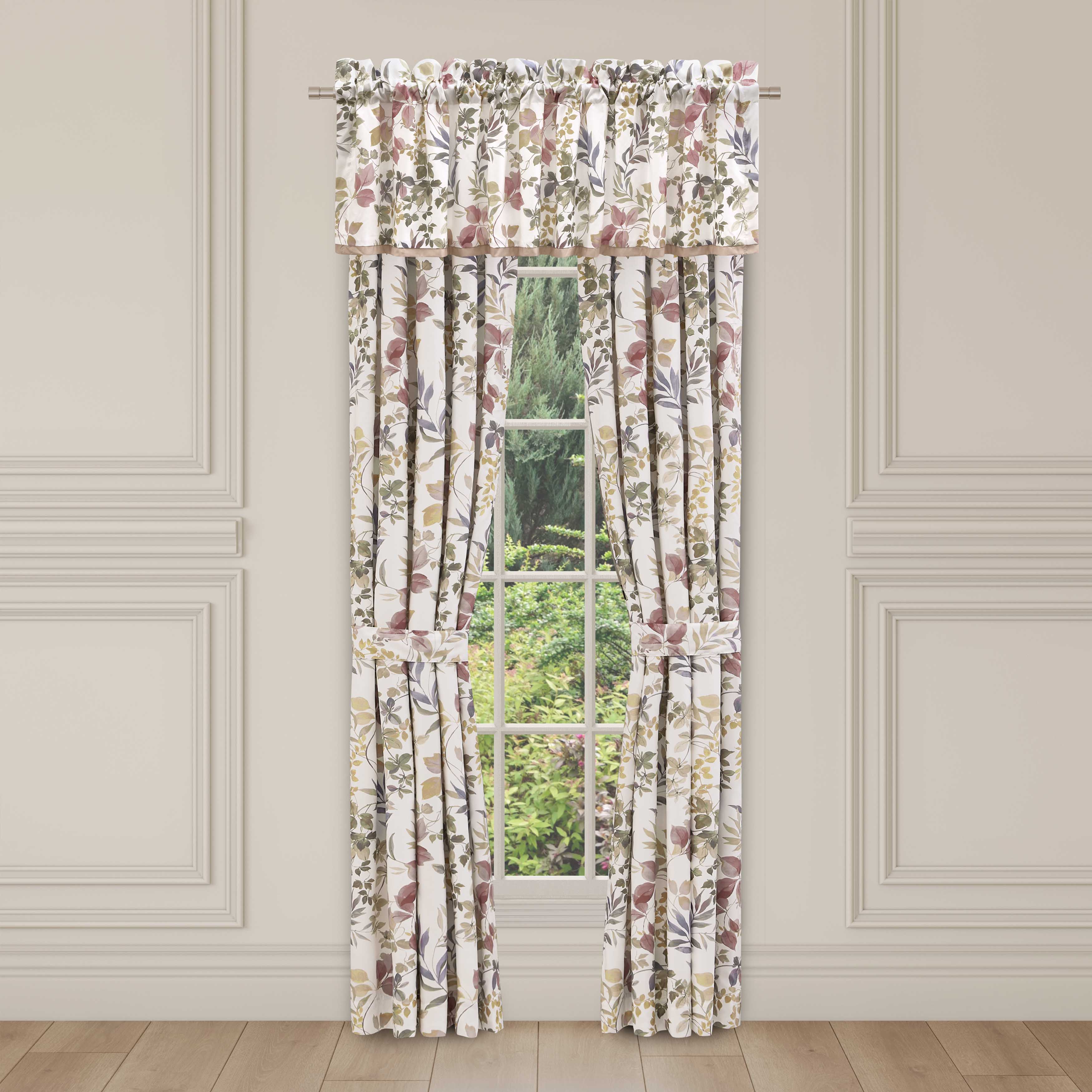 Rosewood Rose Square Window Panel Pair – Latest Bedding