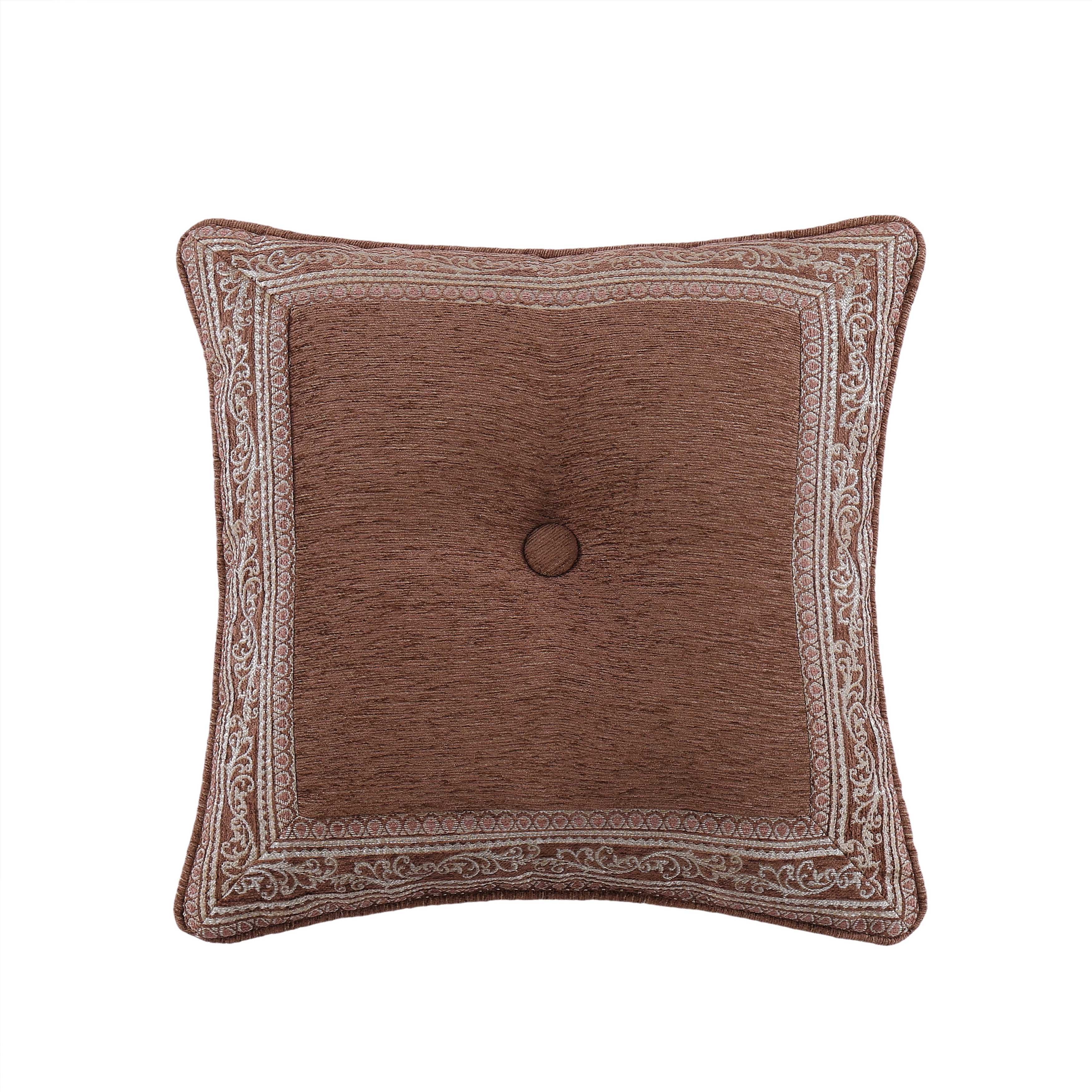 Weston Terracotta Square Decorative Throw Pillow 18" x 18" – Latest Bedding