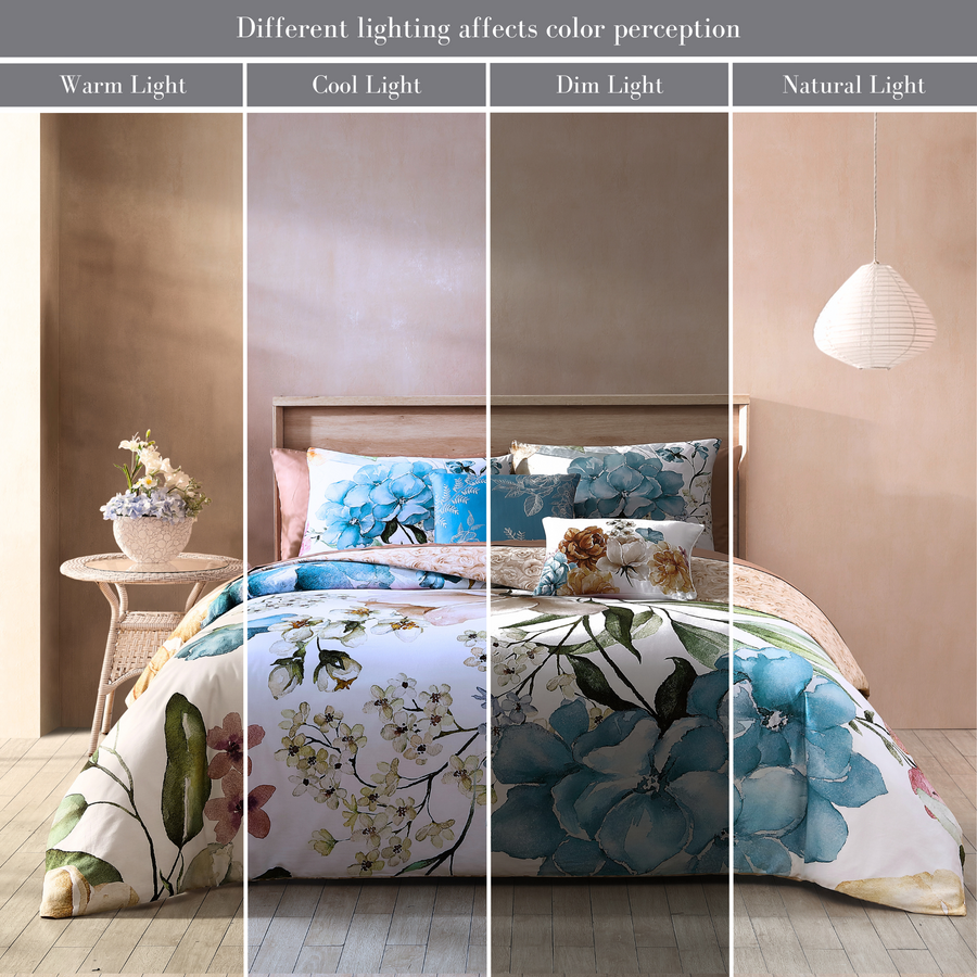 Bebejan Maia Blue 5 Piece Reversible Comforter Set – Latest Bedding