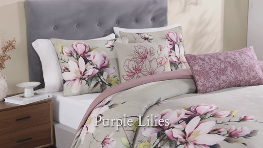 Floral Damask Periwinkle 4 Piece Comforter Set – Latest Bedding