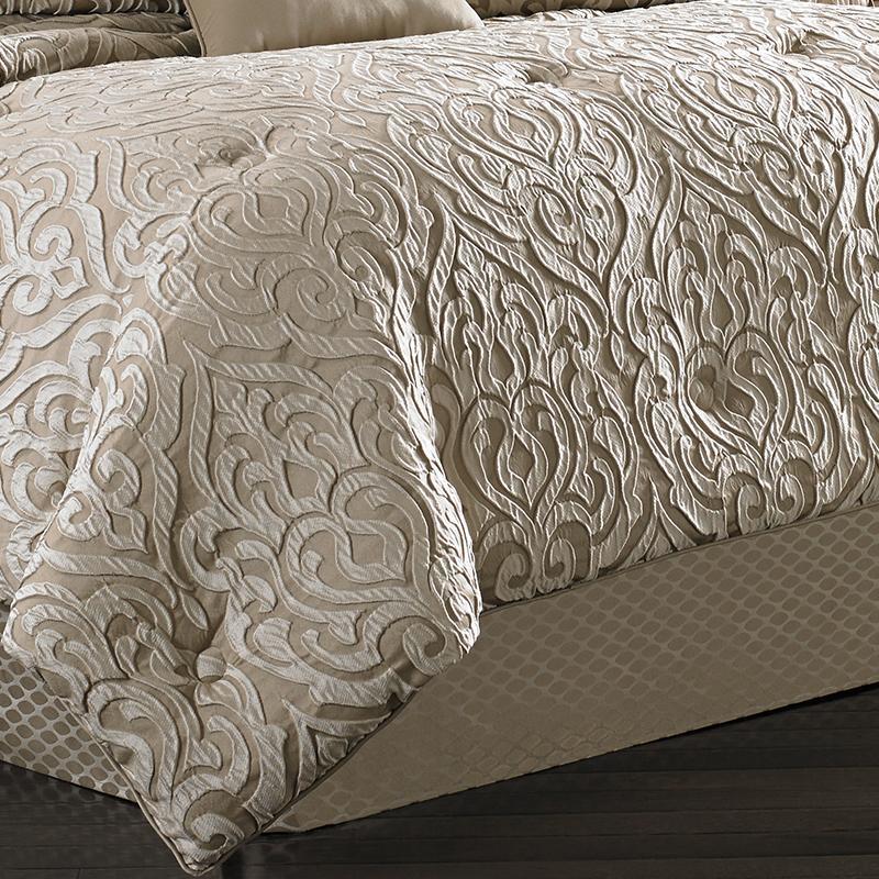 Astoria Sand 4 Piece Comforter Set By J Queen – Latest Bedding