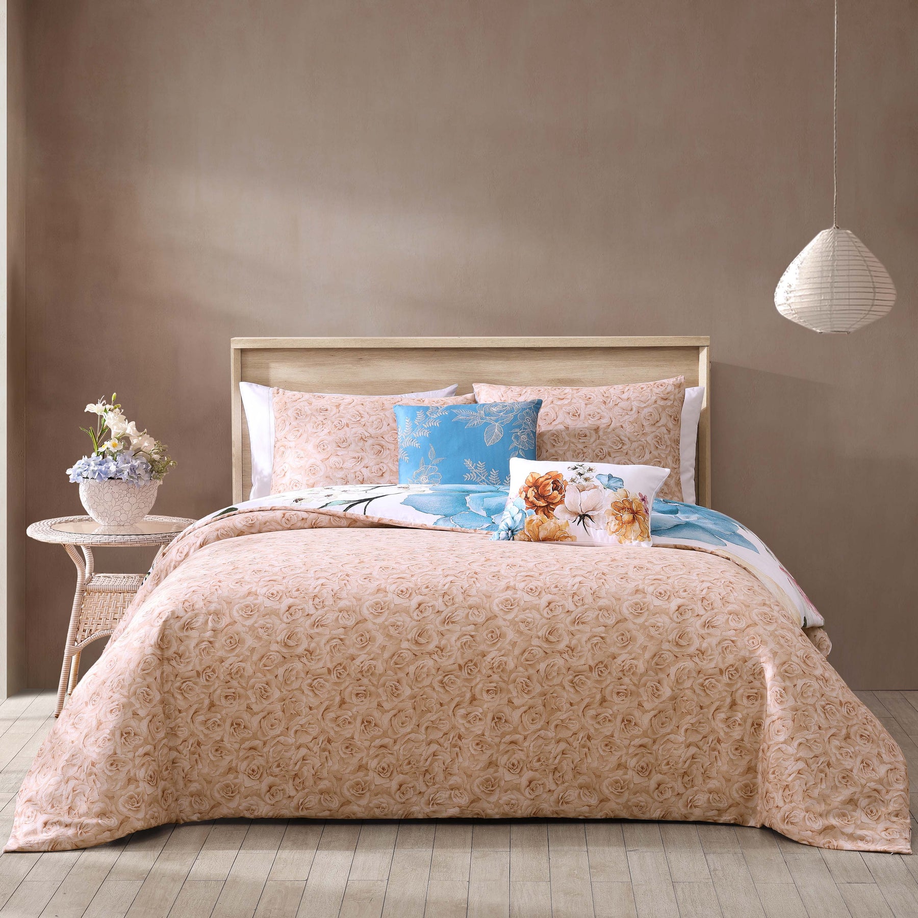 Bebejan Maia Blue 5 Piece Reversible Comforter Set – Latest Bedding