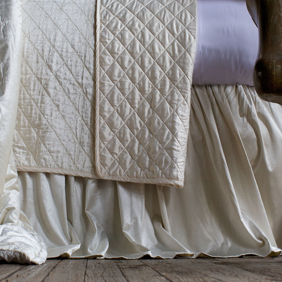 Lili Alessandra Chloe Ivory Coverlet – Latest Bedding