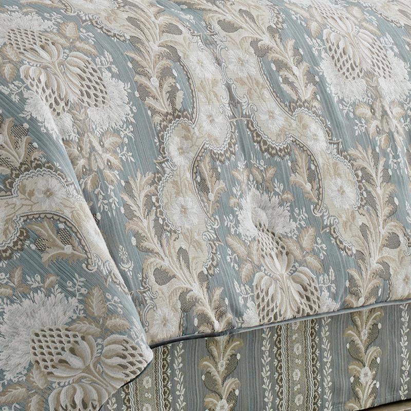 Crystal Palace French Blue 4-Piece Comforter Set By J Queen – Latest ...