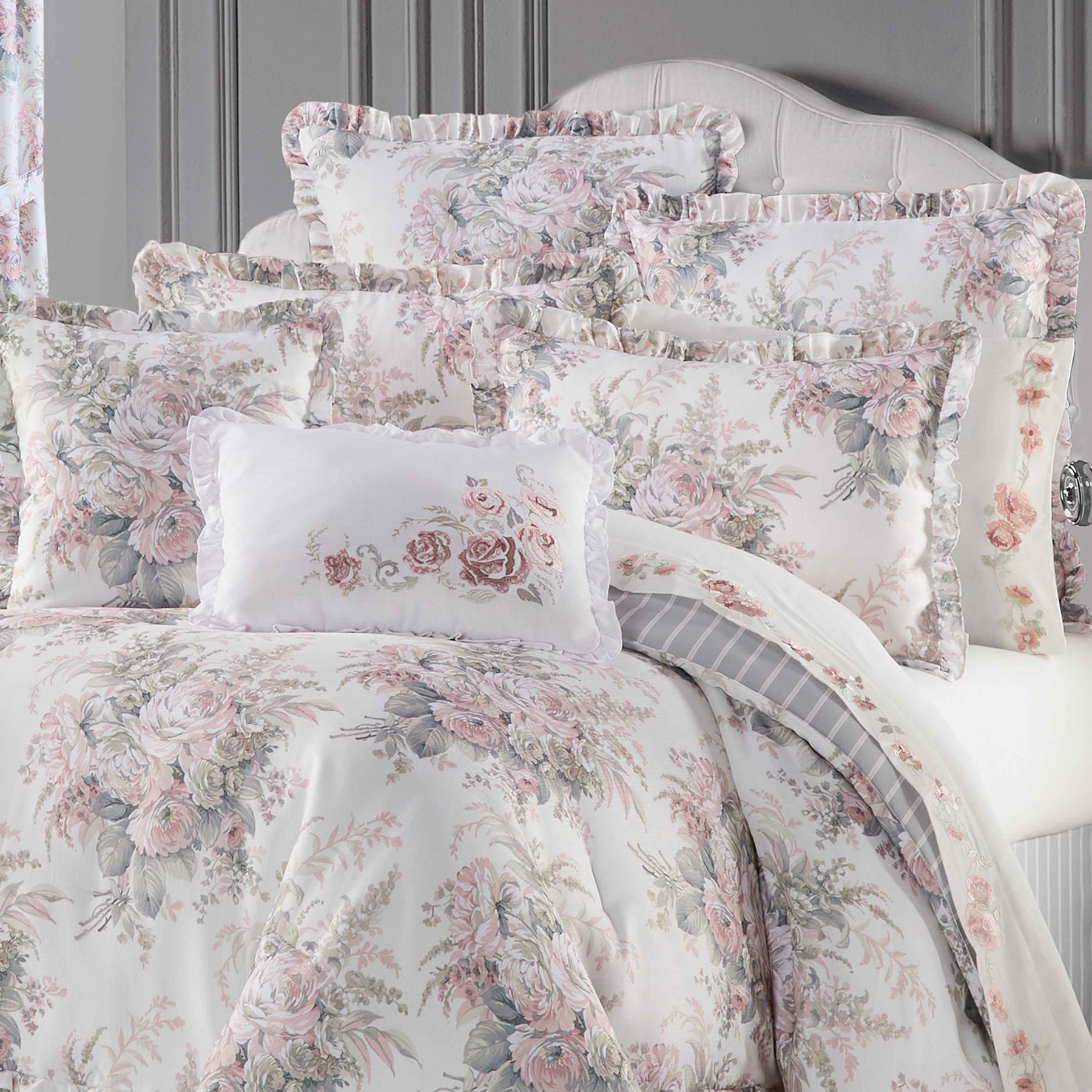 Royal Court Estelle Blush 4-Piece Comforter Set – Latest Bedding