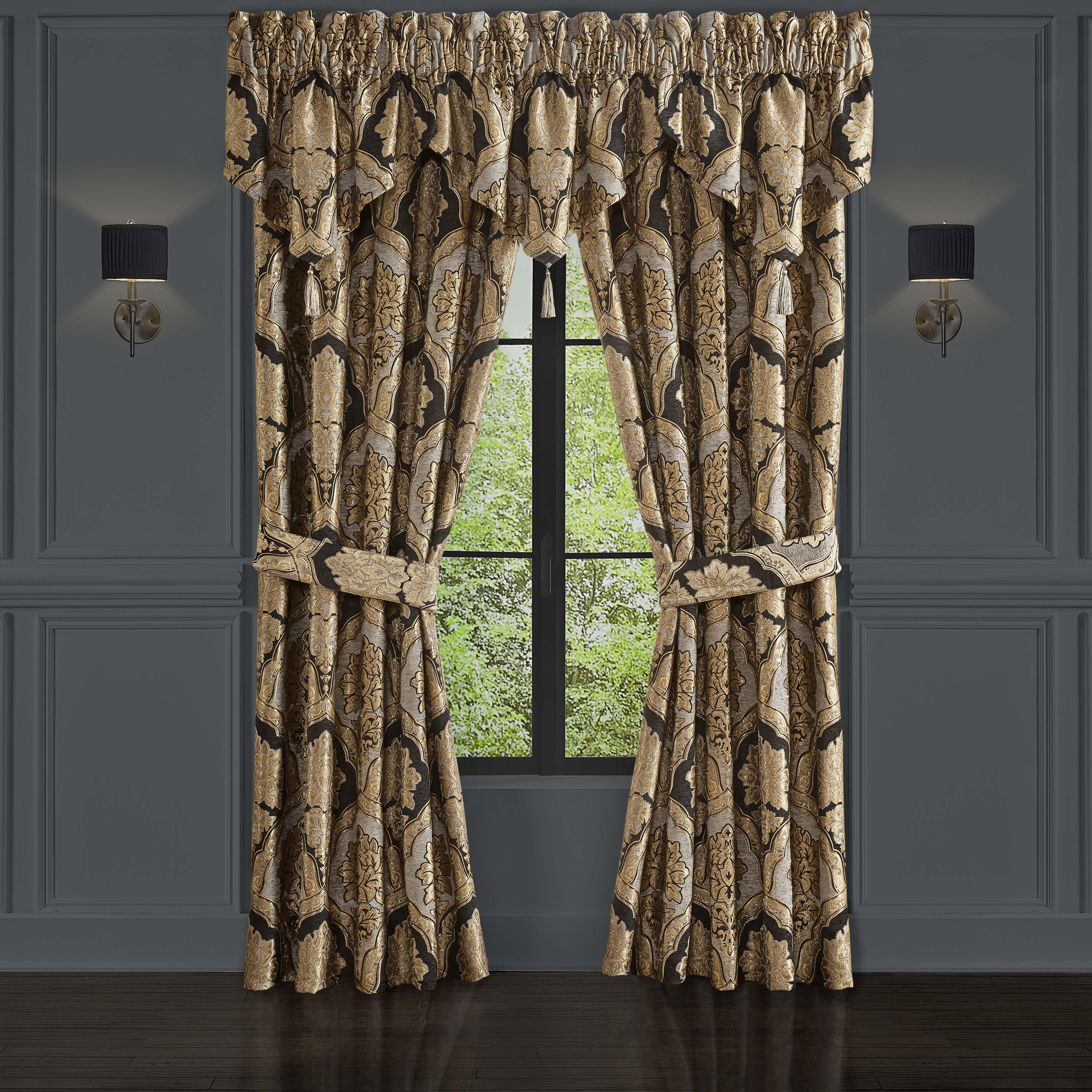 Melina Black Window Panel Pair (Set of 2) – Latest Bedding
