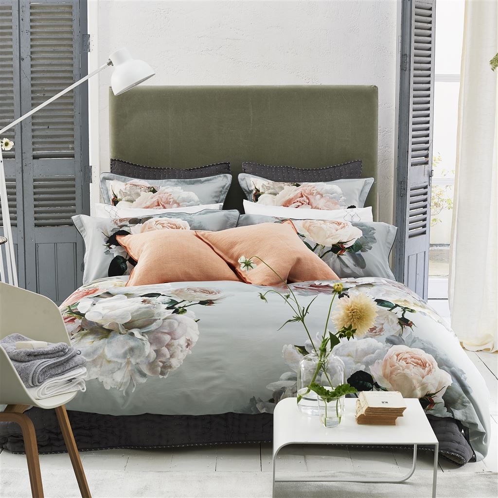Peonia Grande Zinc Duvet Cover – Latest Bedding