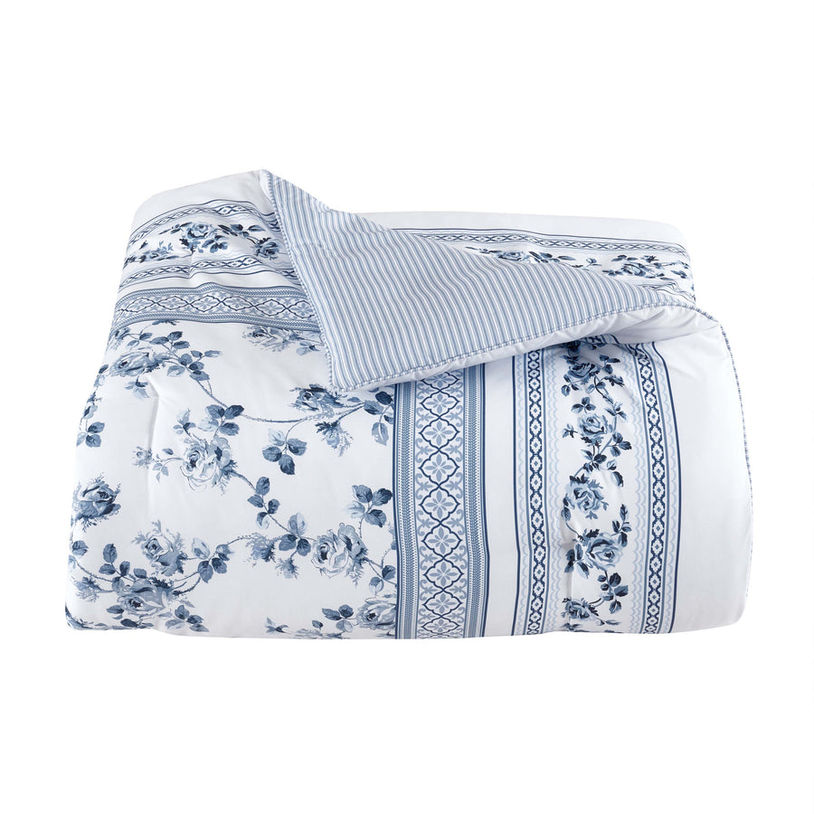 Rialto French Blue 4-Piece Comforter Set By J Queen – Latest Bedding