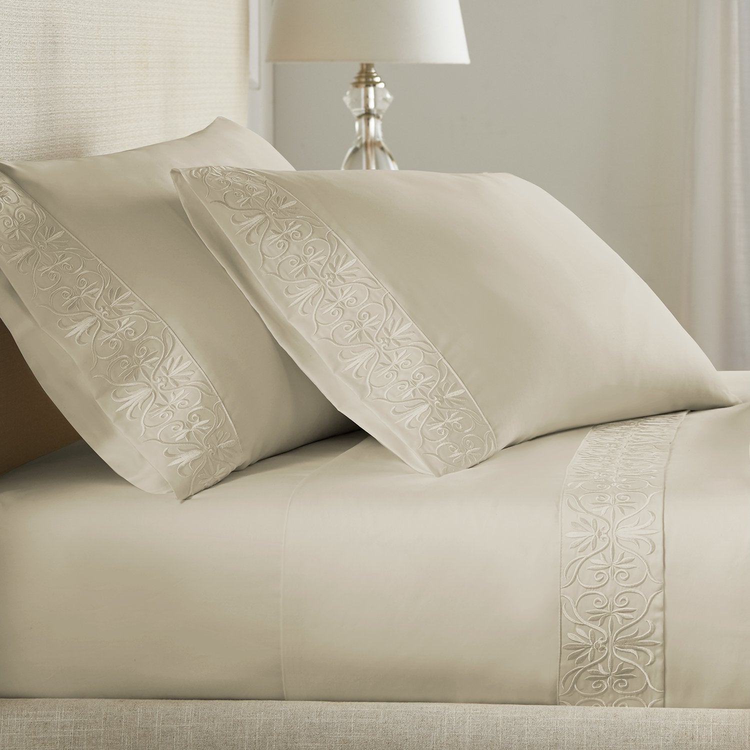 Ariane Tan Sheet Set | 100% Certified Giza Egyptian Cotton – Latest Bedding